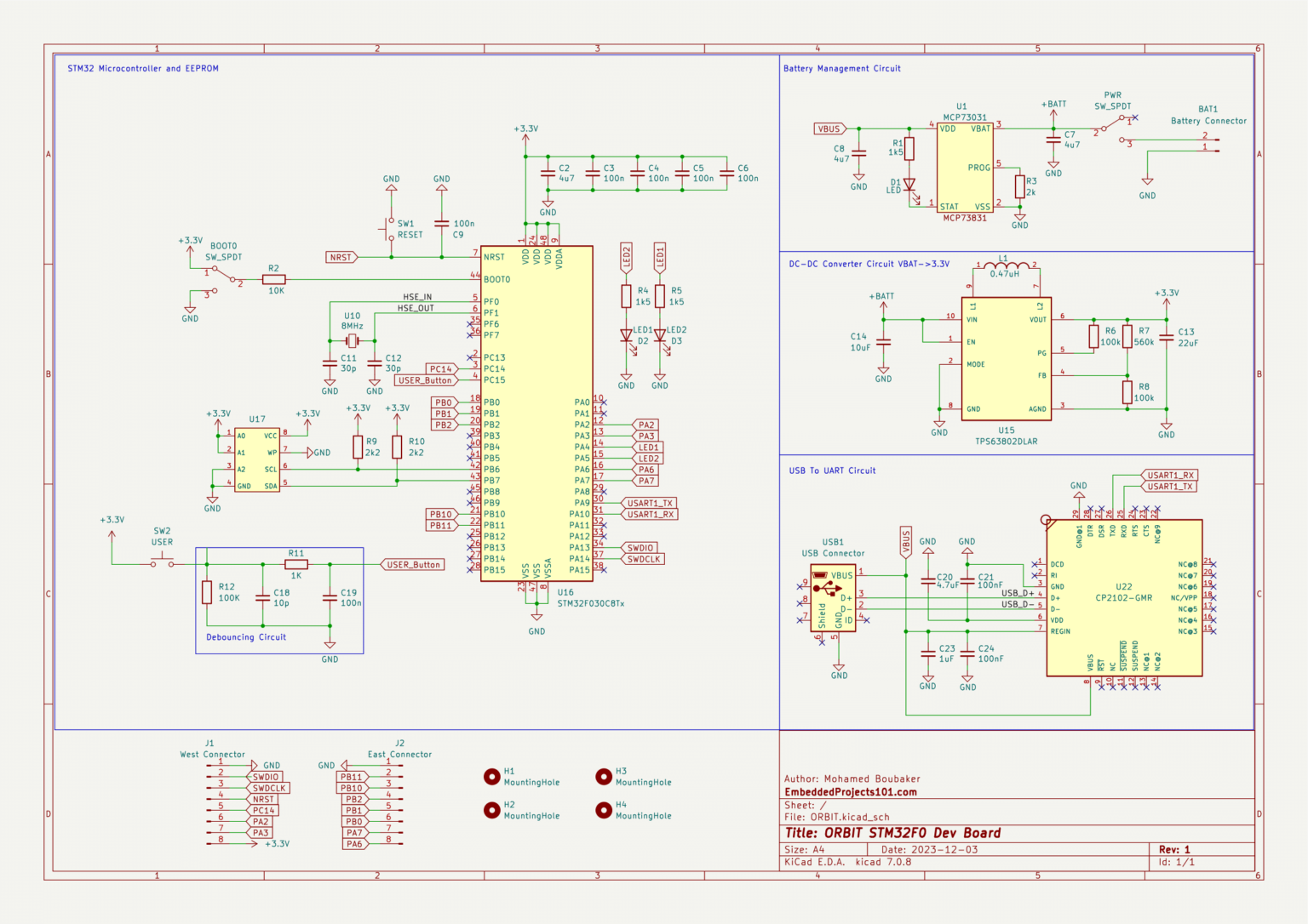 Build a Battery Powered STM32 Board